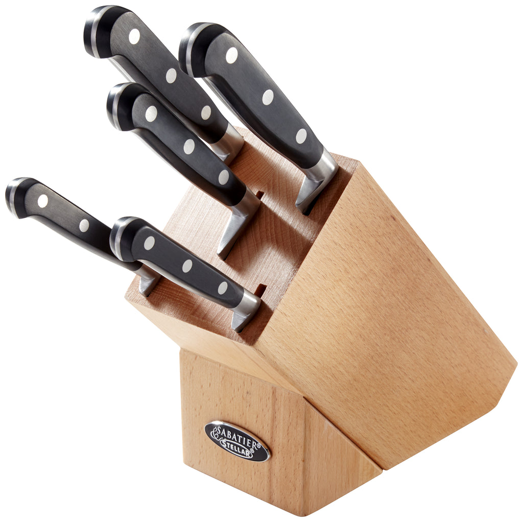 Stellar Sabatier 5 Piece Knife Block Set – John A Shannon Shop