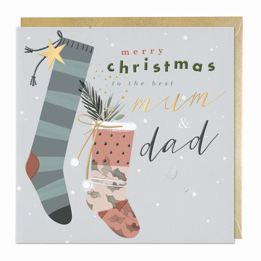 Best Mum & Dad Luxury Christmas Card – John A Shannon Shop