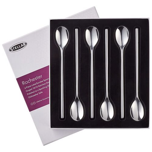 Stellar Rochester, 6 Piece Latte/Sundae Spoon Set – John A Shannon Shop